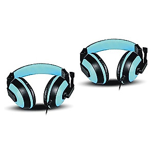 Mikikit 2pcs Over The Head Headphones Overhead Headphones Wired Headphones for Computer Noise Cancelling Headset Gamer Headphones Gaming Headset Adjustable Game Headphone Earphone