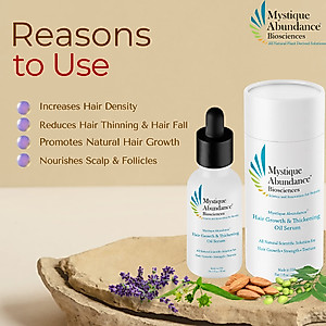 Herbal Hair Growth Oil: Extra Strength Serum for Growth, Anti-Thinning & Hair Fall, Tangle-Free Tresses, Soothe Dandruff, Dry & Itchy Scalp, and Combat Male Pattern Baldness