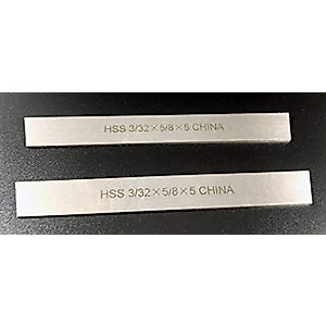 Set of 2 HSS Blades 3/32" x 5/8" x 5" for Lathe Parting Cut off Blade