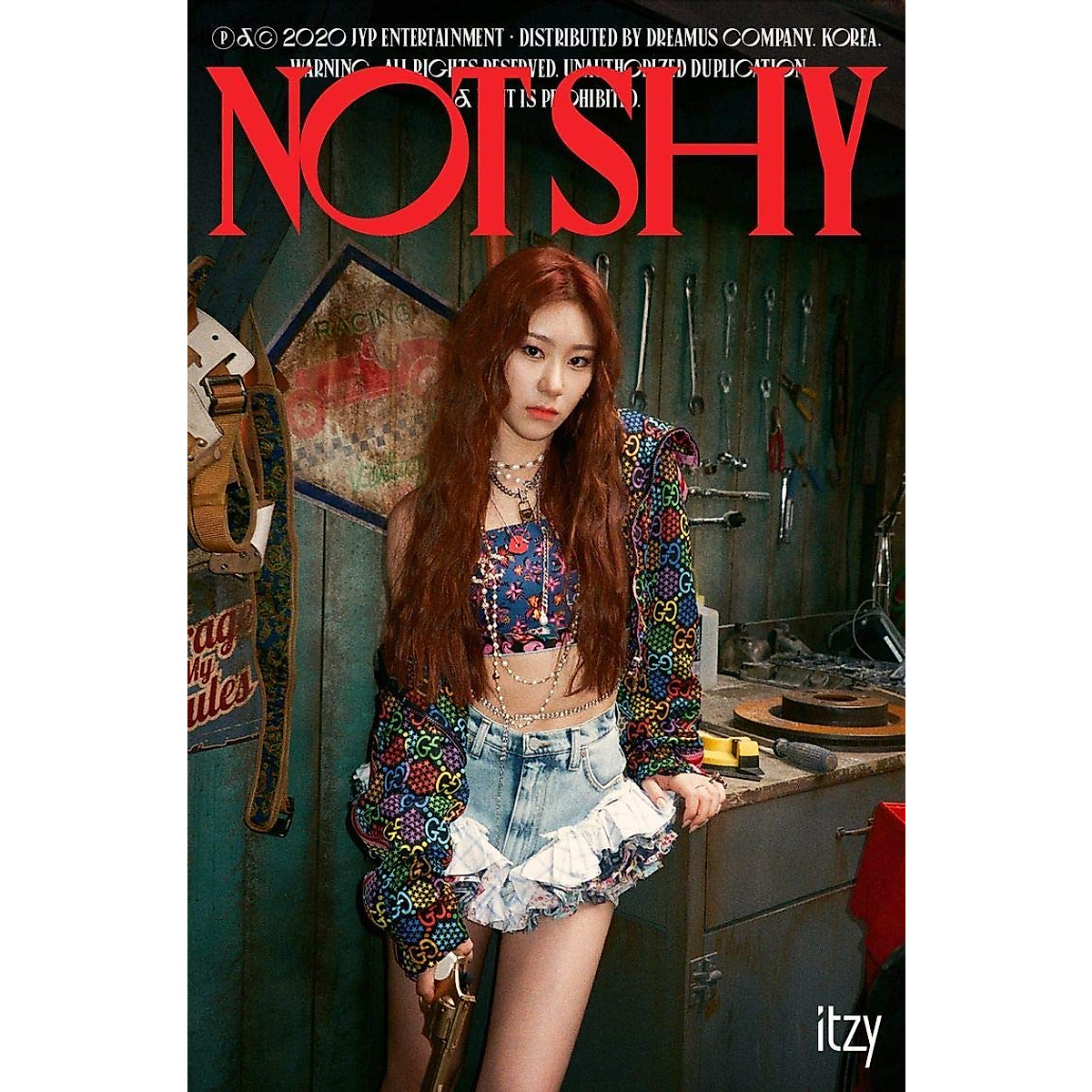 ITZY 'Not Shy' 3rd Mini Album C Version CD+72p PhotoBook+2p PhotoCard+LyricBook+Tracking Sealed