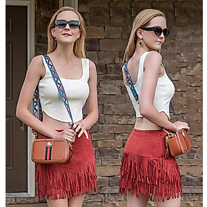 Beatfull Designer Bee Crossbody Purse for Women PU Leather Shoulder Handbag Camera Clucth