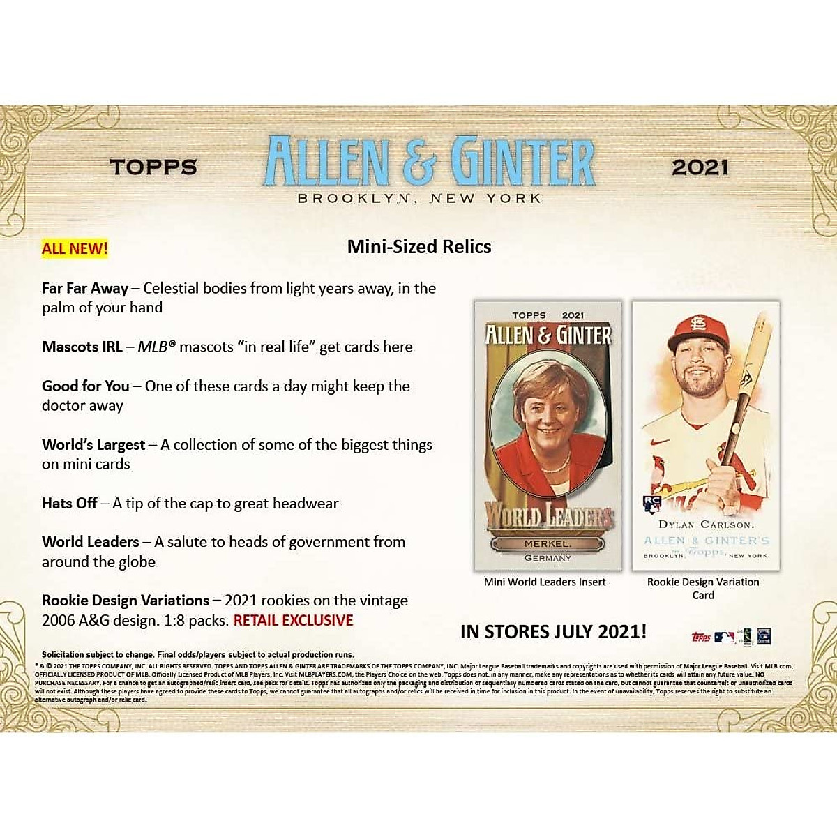 Topps 2021 Allen & Ginter Baseball Value Box
