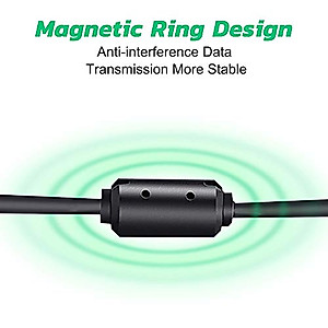 Xahpower 2 Pack 10Ft Controller Charging Cable for PS4, Play and Charge Micro USB Charger High Speed Data Sync Cord for Sony Playstation 4 PS4 Slim/Pro Controller, Xbox One S/X Controller, Android