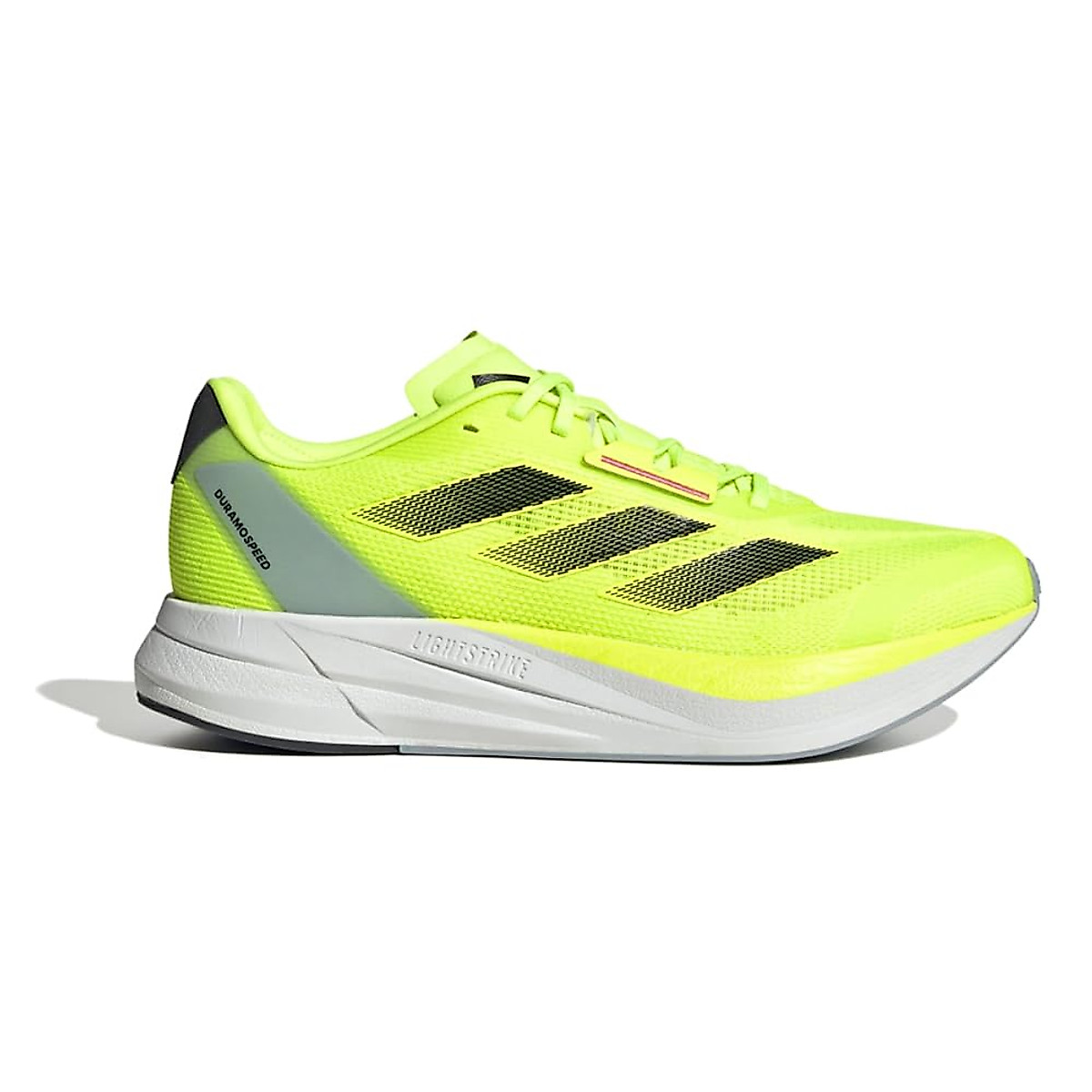 adidas Men's Duramo Speed Sneaker, Lucid Lemon/Core Black/Wonder Blue, 7
