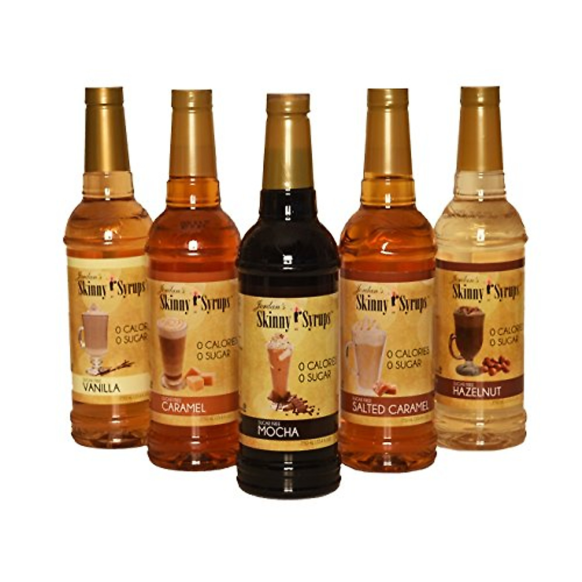 Jordan's Skinny Syrups Sugar Free Coffee Syrup, Mocha Flavor Drink Mix, Zero Calorie Flavoring for Chai Latte, Protein Shake, Food, Gluten Free, Keto Friendly, 25.4 Fl Oz, 2 Count