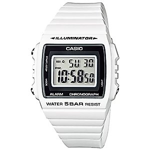 Casio Collection Standard Digital Resin Series Wrist Watch (Water Resistant to 5/10/20 ATM), White (5 ATM Water Resistant), Newest Model