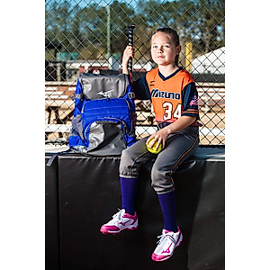 Mizuno Organizer OG5 Backpack, Shocking Pink-Grey