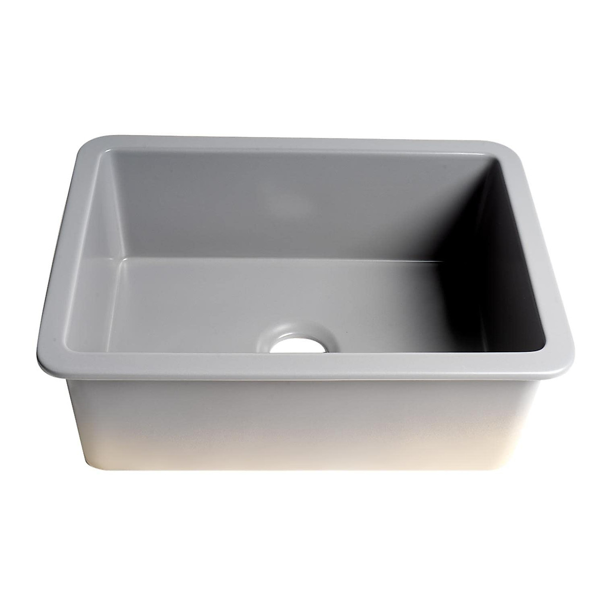 ALFI brand ABF2718UD-GM Kitchen Sink, Grey Matte