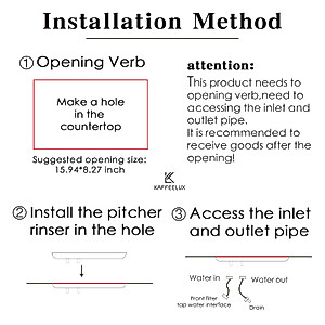 Pitcher Washer, Espresso Washer and Spray, Drainage and Drip Tray, 304 Stainless Steel Bar Glass Washer Sink, Suitable for Home Kitchen, Hotel, Coffee Shop, Restaurant (Silver)