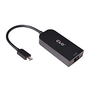 Club 3D USB 3.2 Adapter Type C to 2.5 Gigabit Ethernet ST./BU. Black CAC-1520
