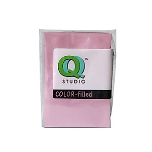 200PCS Glossy Light Pink Metallic Mylar Foil Open Top Sample Bags 6x9cm (2.3x3.5")