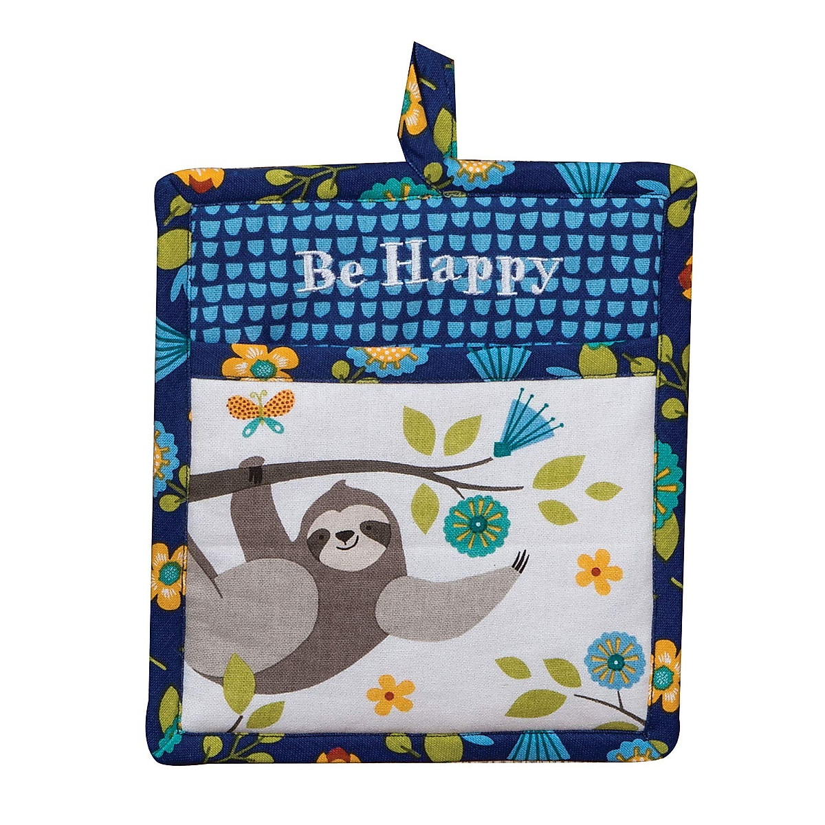 Kay Dee Designs Slow Sloth Pocket MITT Pot Holder, 8 x 9, Various
