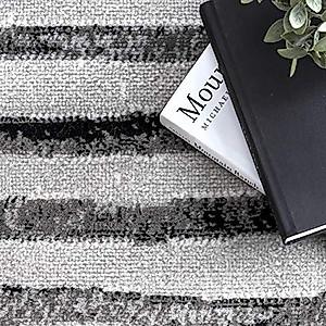 nuLOOM Magdalen Modern Vintage Area Rug, 4' x 6', Grey