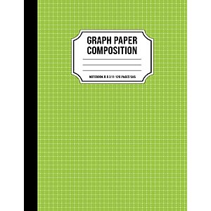 Graph Paper Composition Notebook 8.5 x 11: Quad Ruled 5 squares per inch (5x5) Grid Paper Notebook for Math and Science Students 120 Large Pages