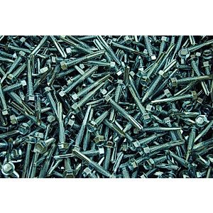 (400) TEK 5 Hex Washer Head 12-24 x 1-1/2 Self-Drilling HD Steel Screw IHW