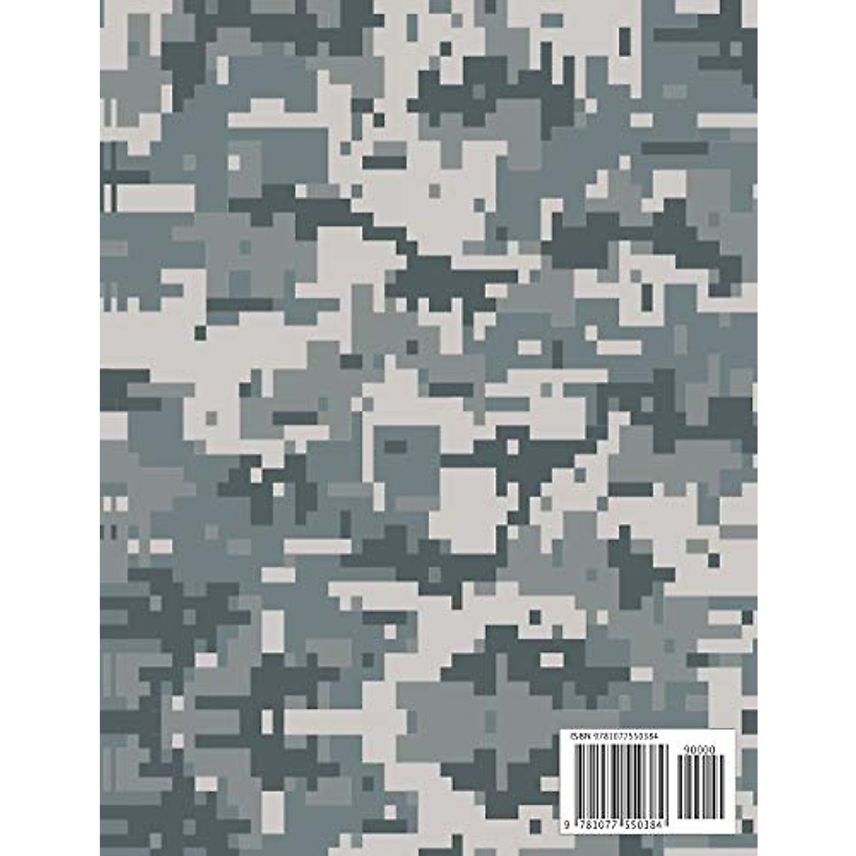 Composition Notebook: Wide Ruled, 60 Sheets/120 Pages, 7.44" x 9.69 Digital Green Military Camouflage