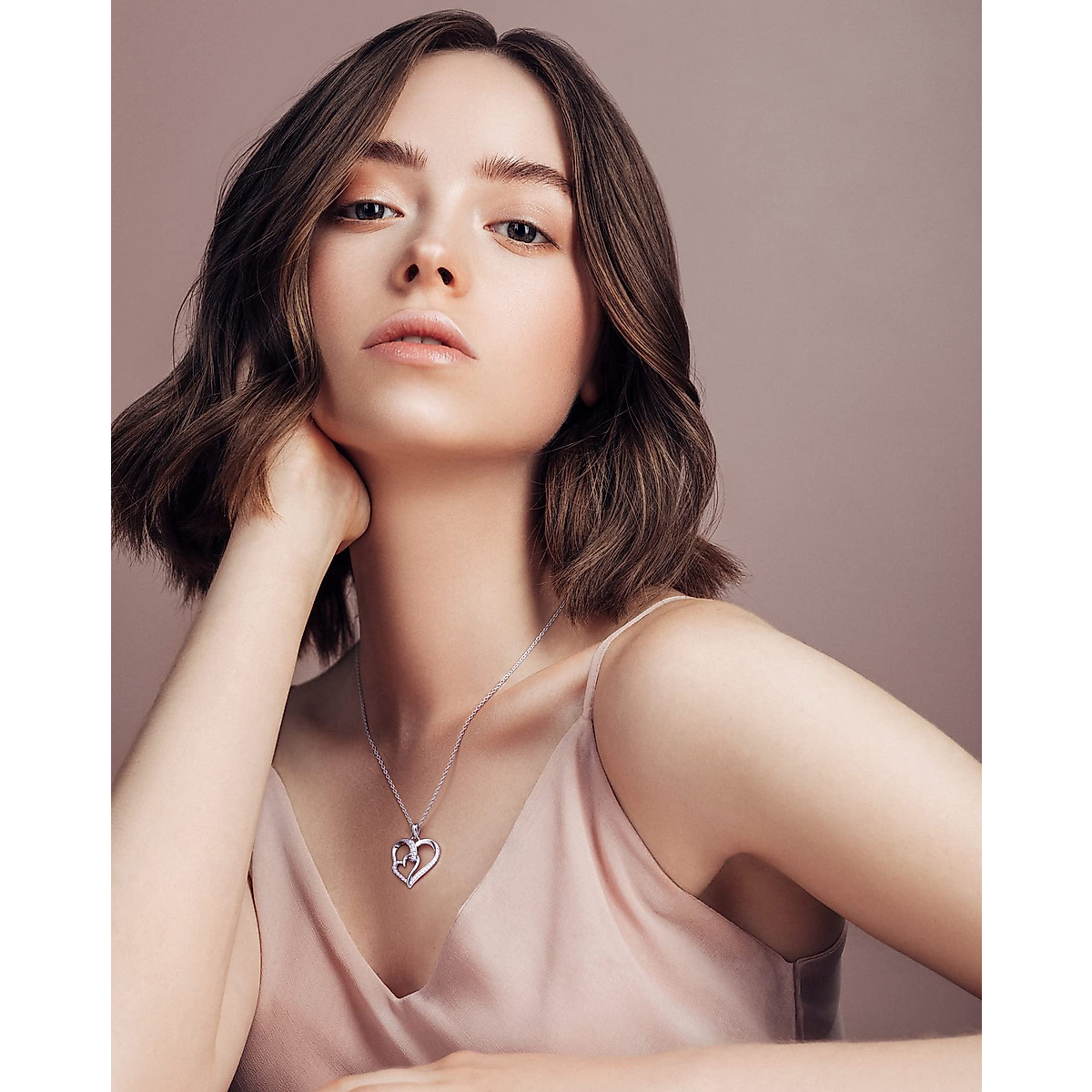 NINAMAID Daughter Gifts from Mom, 925 Sterling Silver Daughter Necklace Gifts for Daughter Mother Daughter Gift To My Daughter Necklace Christmas Gifts