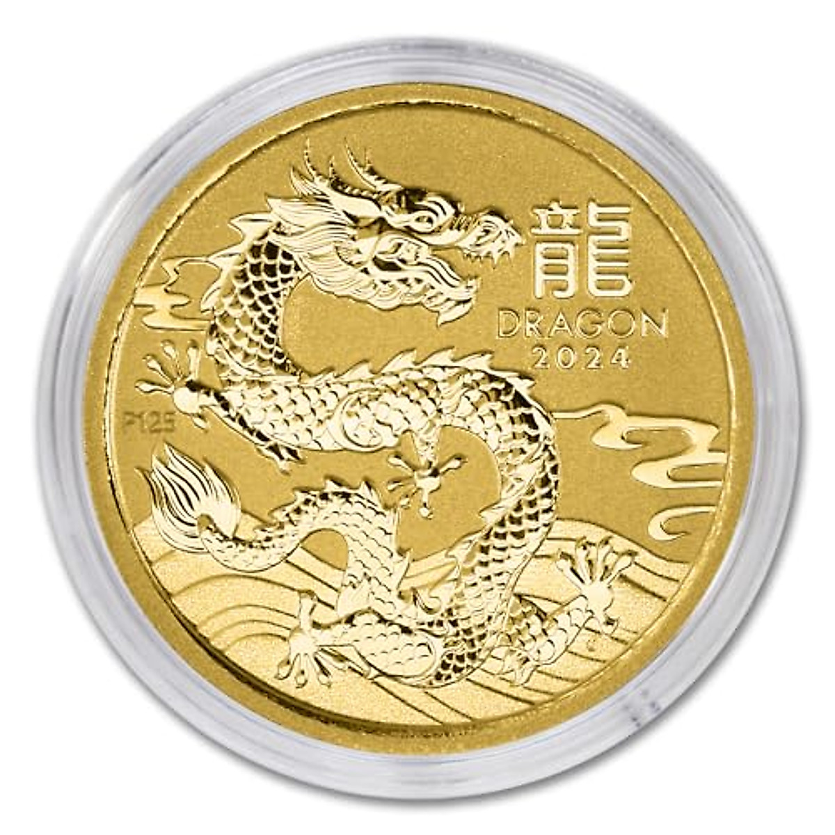 2024 P 1/10 oz Gold Australian Lunar Series III Year of the Dragon Coin Brilliant Uncirculated with Certificate of Authenticity $15 Seller BU