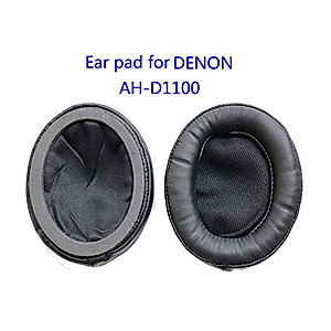 V-MOTA Earpads Repair Parts Compatible with DENON AH-D1100 AH-A100 AH-NC800 Music Headset (Ear Pads 1 Pair)