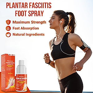 Plantar Fasciitis Foot and Heel Comfort with Maximum Strength, Fast and Effective for Plantar Fasciitis Spray with Natural Herbal Concentrate Formula