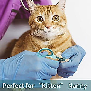 Cat Nail Clipper, Claw Trimmer Made of Stainless Steel, Clean Cut, No Shred, Mirror Finish. Small Animal Nail Clippers for Cats, Kittens, Bunny, Kittys, Puppy, Rabbit, Gatos, and More Pet