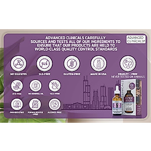 Advanced Clinicals 6X Concentrate Peptides Serum For Face | Hydrating + Firming Anti Wrinkle Collagen Peptide Moisturizer Face Oil W/Vitamin E For Wrinkles, Puffiness, & Uneven Skin Tone, 1.75 Fl Oz