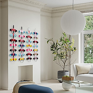 Nuolich 4Pcs Mouse Ears Headband Holder Polka Dot Vertical Organizer Hanging Wall Display Decor Hair Accessories Holder