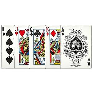 US Playing Card Co. Bee No. 92 Diamond Back Club Special Red/Blue 12 Decks