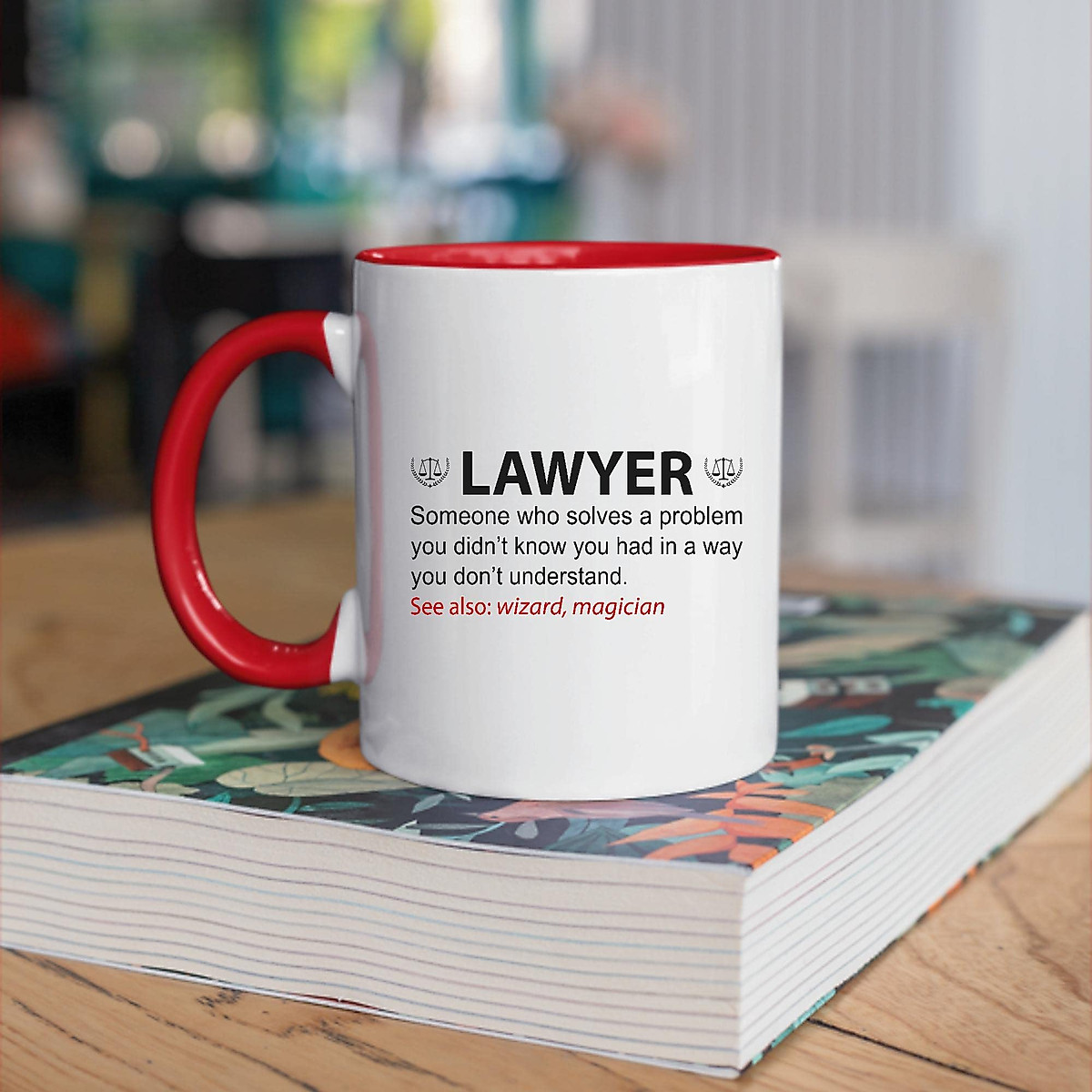 Law Meaning Definition Gift for Lawyers 11oz 15oz Inner Color Accent Mug