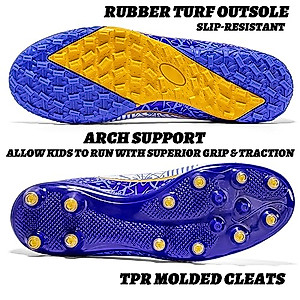 Niber Womens Mens Soccer Cleats Low Top AG Spikes Lace-Up Non-Slip Outdoor Sports Athletic AG FG Football Baseball Football Turf Sneaker