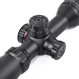 FSI 3-12x33 Rifle Scope R/G/B Illuminated Reticle Parallax Adjustment with Scope Mount