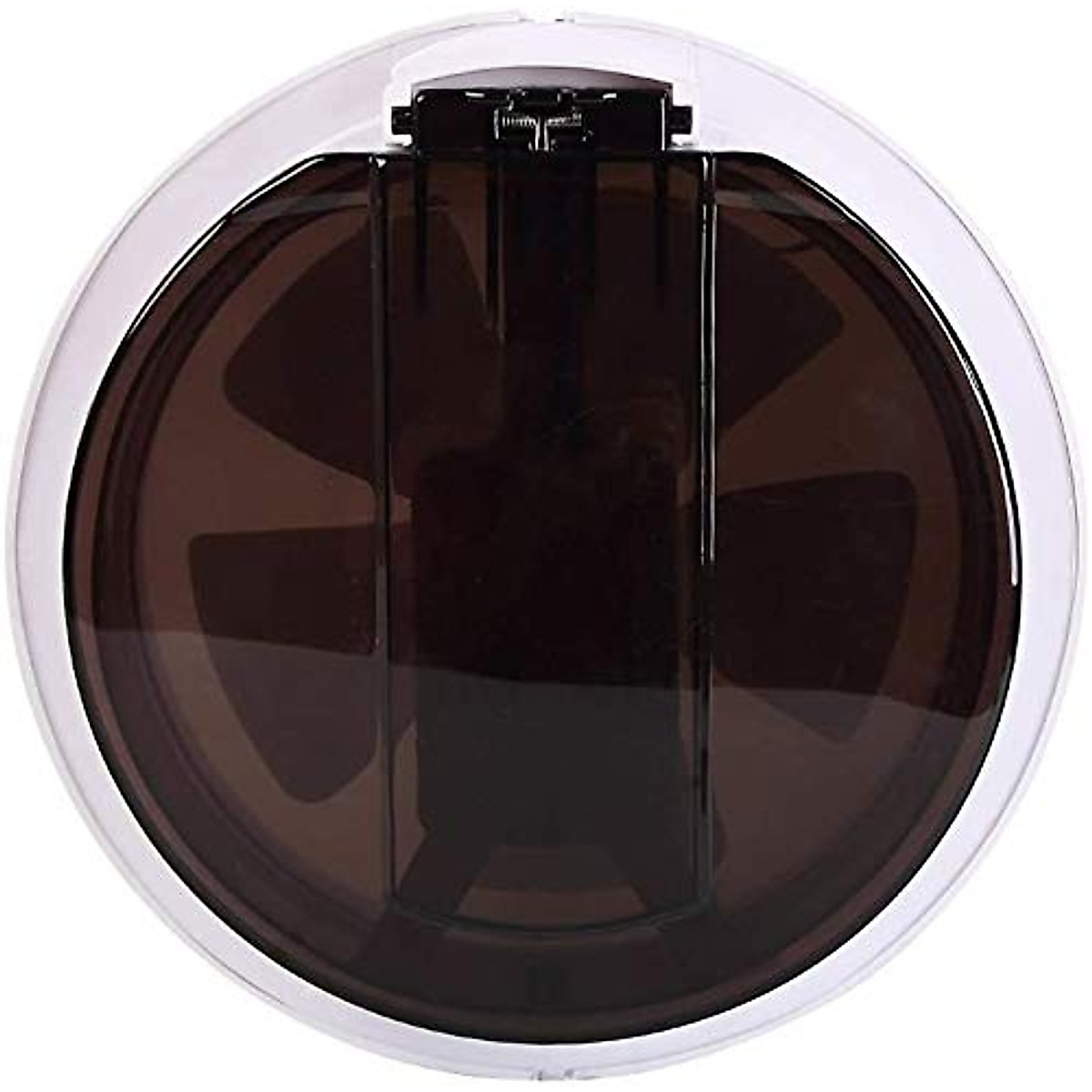 VejiA Round bath kitchen lampblack glass wall pipe type ventilation fan bathroom exhaust 6 inch