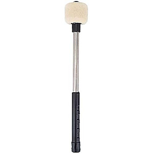Jiayouy A Pair of Bass Drum Mallets Timpani Mallet Felt Mallets Sticks with Stainless Steel Handle Percussion Marching Band Accessory Length 320cm/12.6Inch