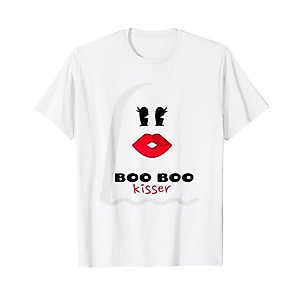 Boo Boo Kisser Cute Spooky Halloween Ghost T-Shirt