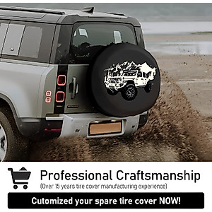 Custom Spare Tire Cover Personalized Wheel Tire Cover Add Your Own Photo Text Logo Waterproof Dust-Proof Spare Wheel Cover Protectors for Trailer Truck SUV Universal All Vehicles