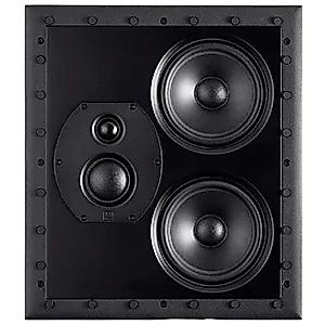 Monolith THX-LCR - THX Ultra Certified 3-Way LCR in-Wall Speaker, 1in Silk Dome Tweeter, for Home Theater, Easy Install, Black