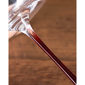 GIFORYA Wine Glasses Set of 2,19 OZ Crystal Clear Wine Glasses, Unique Long Stem Wine Glasses for Daily Use or Birthday Gift, Lead-Free Premium Drinking Glassware