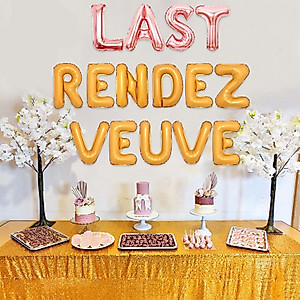 kreat4joy Wine Bachelorette Party Decorations, Last Rendez Veuve Decorations, Veuve Bachelorette Party Foil Balloons, Diamond Champagne Foil Balloon for Engagement Bride Shower