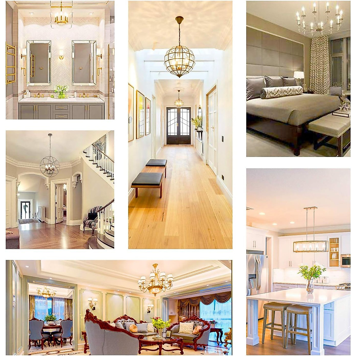 AIELIT Vintage T10/T30 LED Bulb 25 Watt Equivalent, Warm White 2700K, 200 Lumens, E26 Base, 2W Dimmable Led Tubular Bulbs, Classic Filament Edison Bulb for Pendant Lights Chandelier, 3-Pack