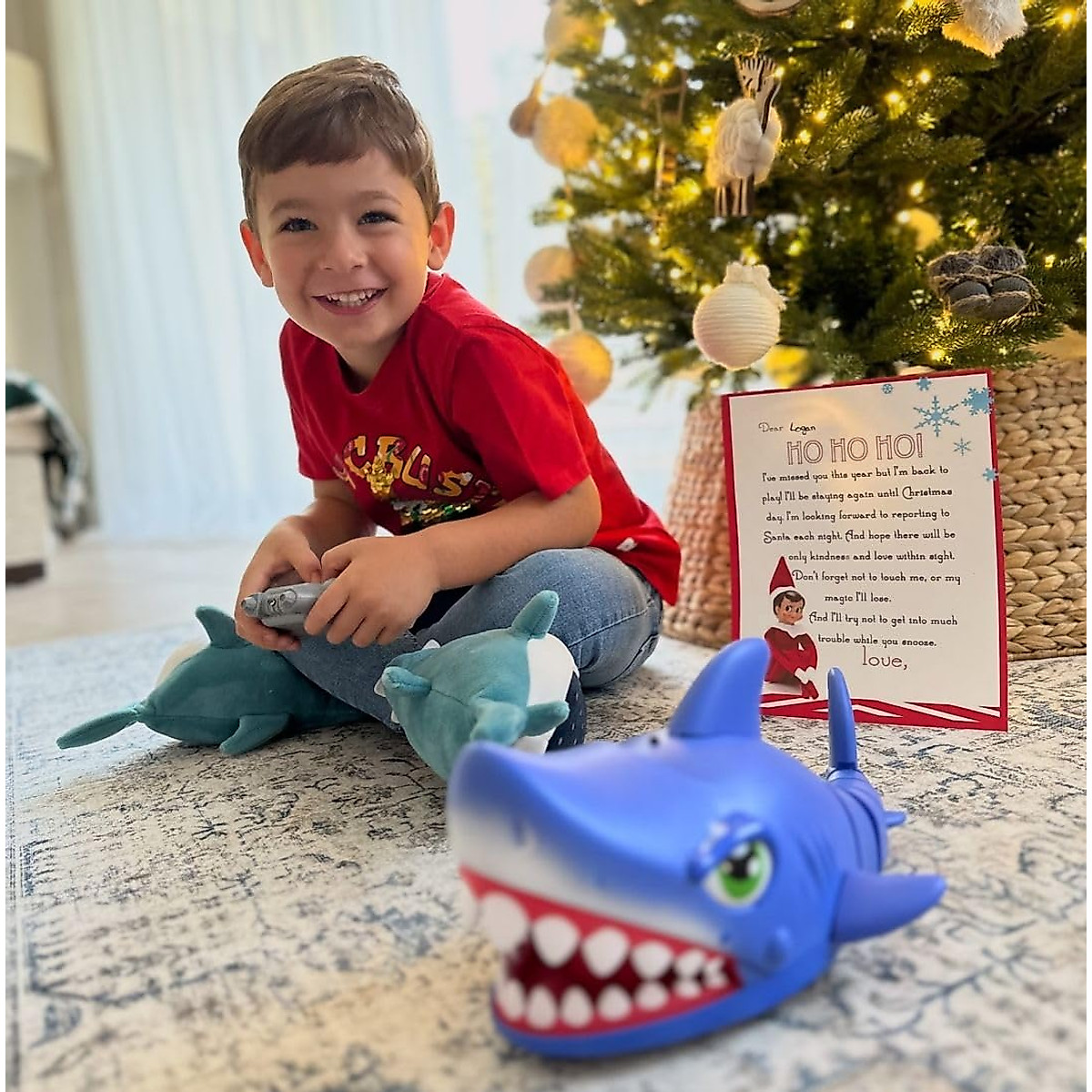 KIDDITOY Remote Control Shark Toy for Kids 3+ - Rechargeable RC Shark Robot with Realistic Biting Action, Interactive Gifts for Boys Ages 3-12, Stocking Stuffers, Birthday Gifts