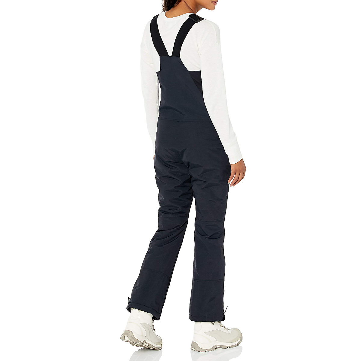 Amazon Essentials Women's Water-Resistant Full-Length Insulated Snow Bib (Available in Plus Size), Black, Medium