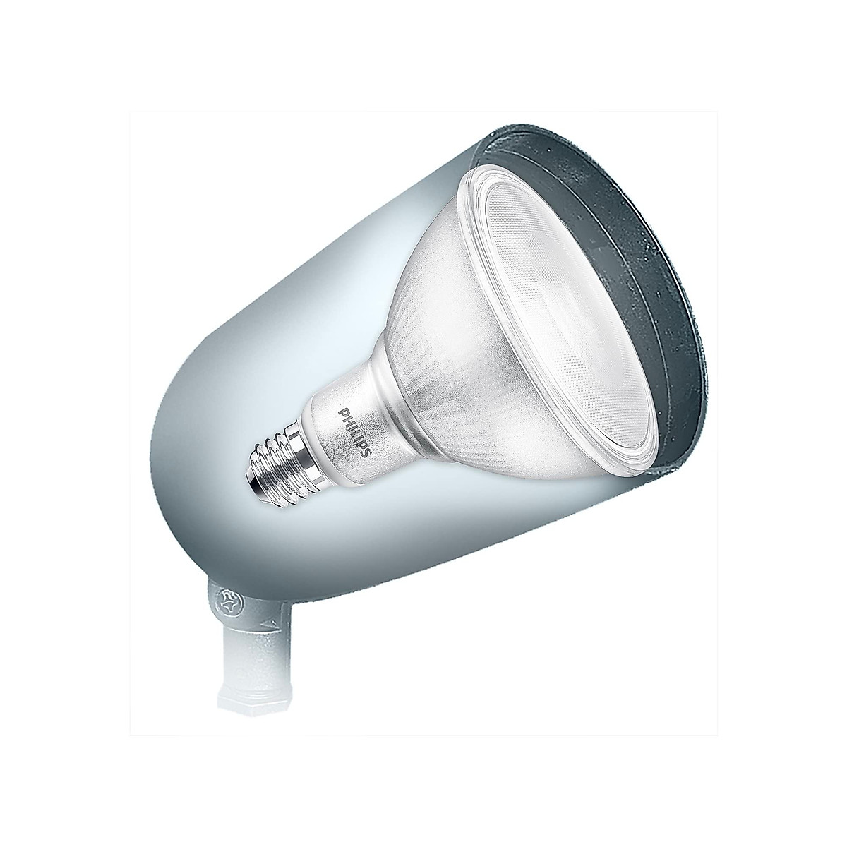 Philips LED Non-Dimmable PAR38 Light Bulb - Pack of 2 - EyeComfort Flicker Free - 10W = 90W, 900 Lumen - Daylight (5000K) - E26 Base - Outdoor - Title 20