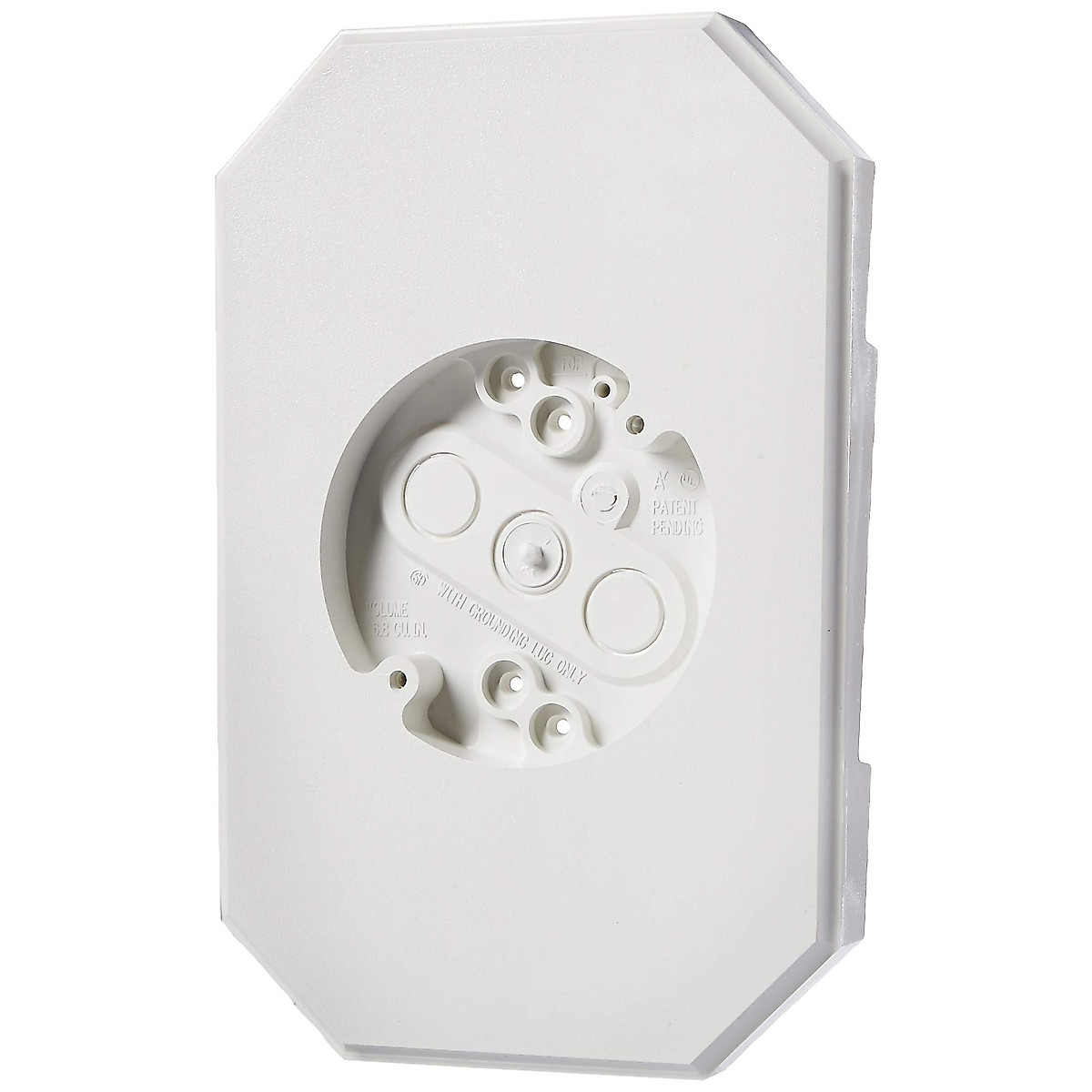 Arlington 8141DBL Siding Mounting Kits with Built-in Box, White, for 1/2 inch Lap Double Siding, 1-Pack