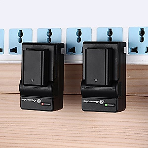 Powerextra Battery (4-Pack) and Charger for Sony NP-FW50 and Sony ZV-E10, Alpha a6500, Alpha a6300, Alpha a6000, Alpha a7 II, Alpha a7R II, Alpha a7S II, Alpha a5000, Alpha a5100 Digital Camera