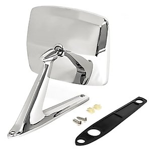 Outside Mirror Chrome Driver or Passenger Side For 1966-1979 Ford F-100 Pickup Truck