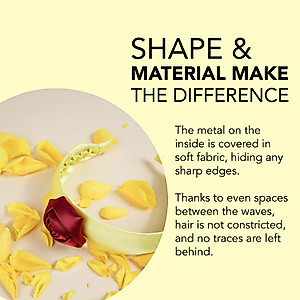 invisibobble HairHalo The Adjustable Headband – Disney Princess Belle - Hairbands Made for Everyone - Individually Adapted to the Shape of the Head and Worn All Day with No Pain or Uncomfortable Pressure