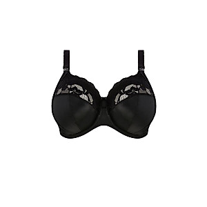 Elomi Molly Stretch Lace Underwire Nursing Bra (4542),40K,Black
