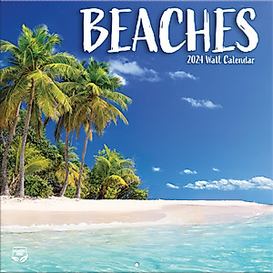 Turner Licensing Beaches 2024 12x12 Photo Wall Calendar