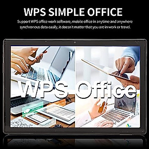 10in Tablet, MT6889 8 Core CPU Dual Camera for Android 12 6GB 128GB Kids Tablet for Work (US Plug)