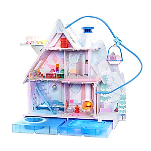L.O.L. Surprise! Winter Disco Chalet Wooden Doll House with Exclusive Family & 95+ Surprises, Multicolor